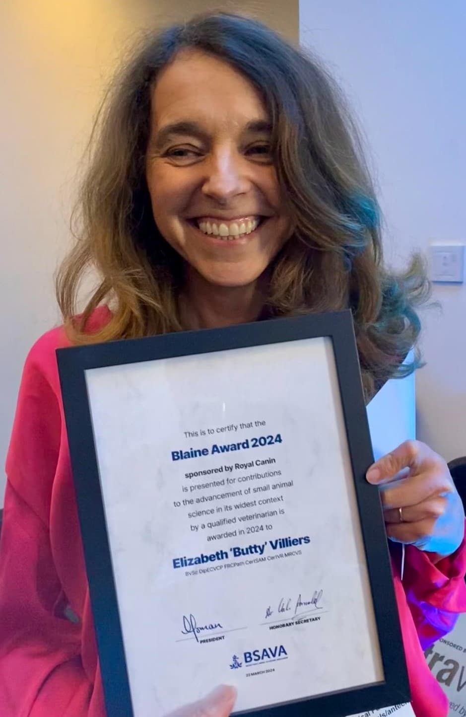 Prestigious Veterinary Award | DWR Veterinary Specialists | Cambridge